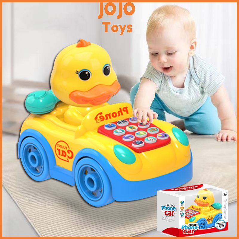 Jual JOJO Mainan Edukasi Anak Mobil Telepon Music Gambar Kartun Cocok ...