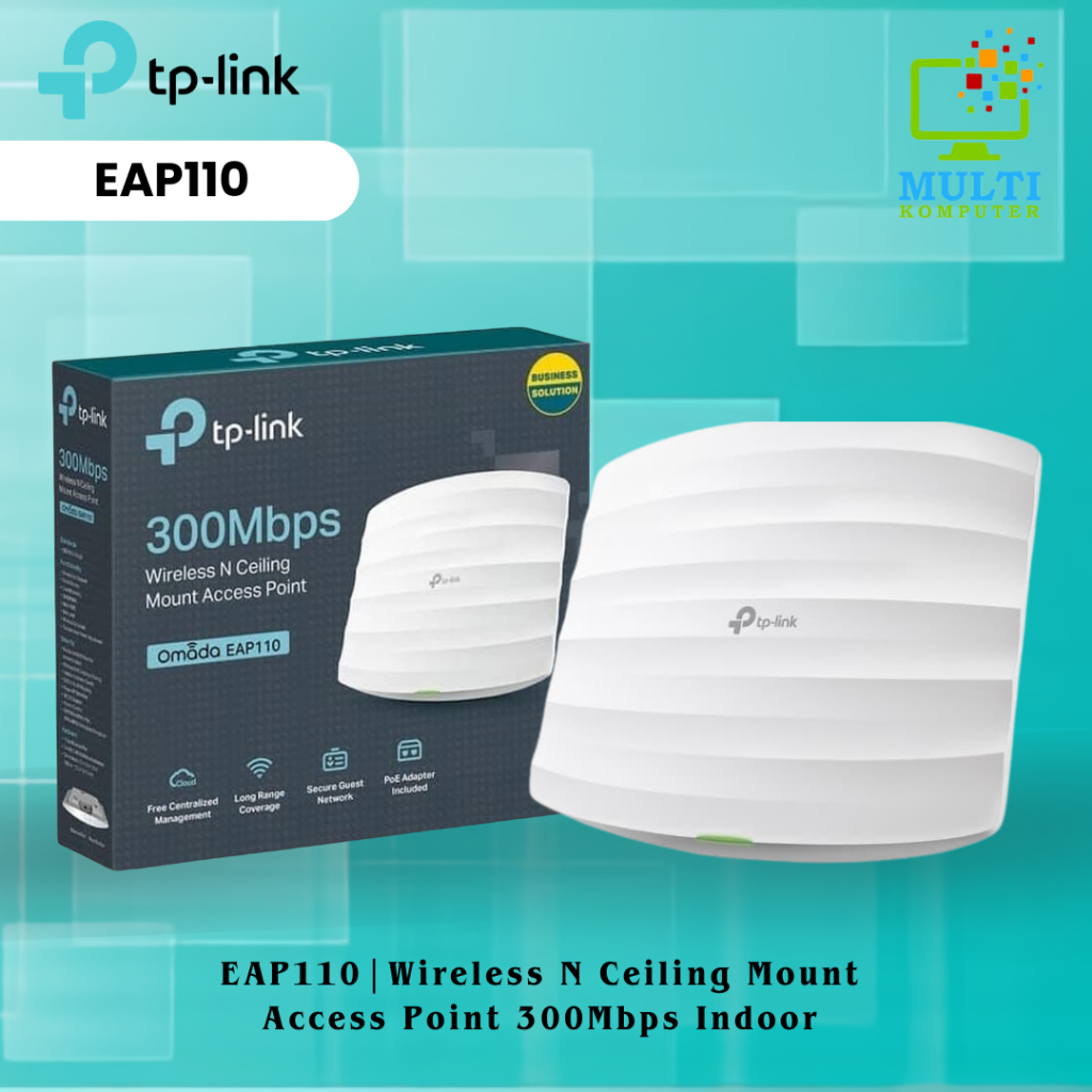 Jual TP-LINK EAP110 Wireless N Ceiling Mount Access Point 300Mbps ...
