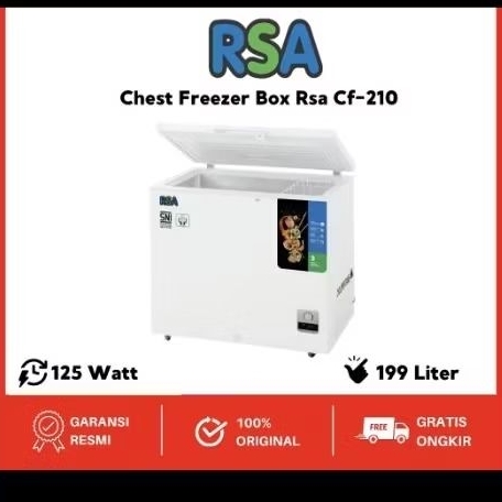Jual RSA CF-210 chest freezer (freezer kotak) RSA cf 210 freezer box ...