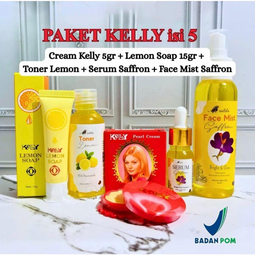 Jual Paket 5in1 Kelly Cream 5 gr - Lemon Soap 15 gr Plus Serum Saffron ...