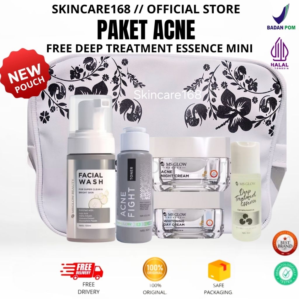 Jual MS GLOW PAKET ACNE FREE DTE MINI/SPOT TREAMENT EXP 2027 | Shopee Indonesia