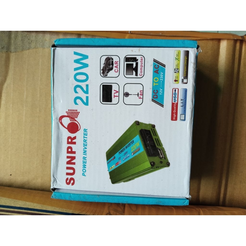 Jual POWER INVERTER SUNPRO 220W | Shopee Indonesia
