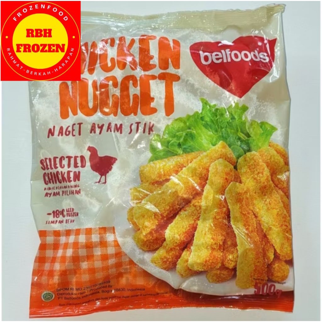 Jual Belfoods Favorite Chicken Stick Nugget / Naget / 500 Gr | Shopee ...