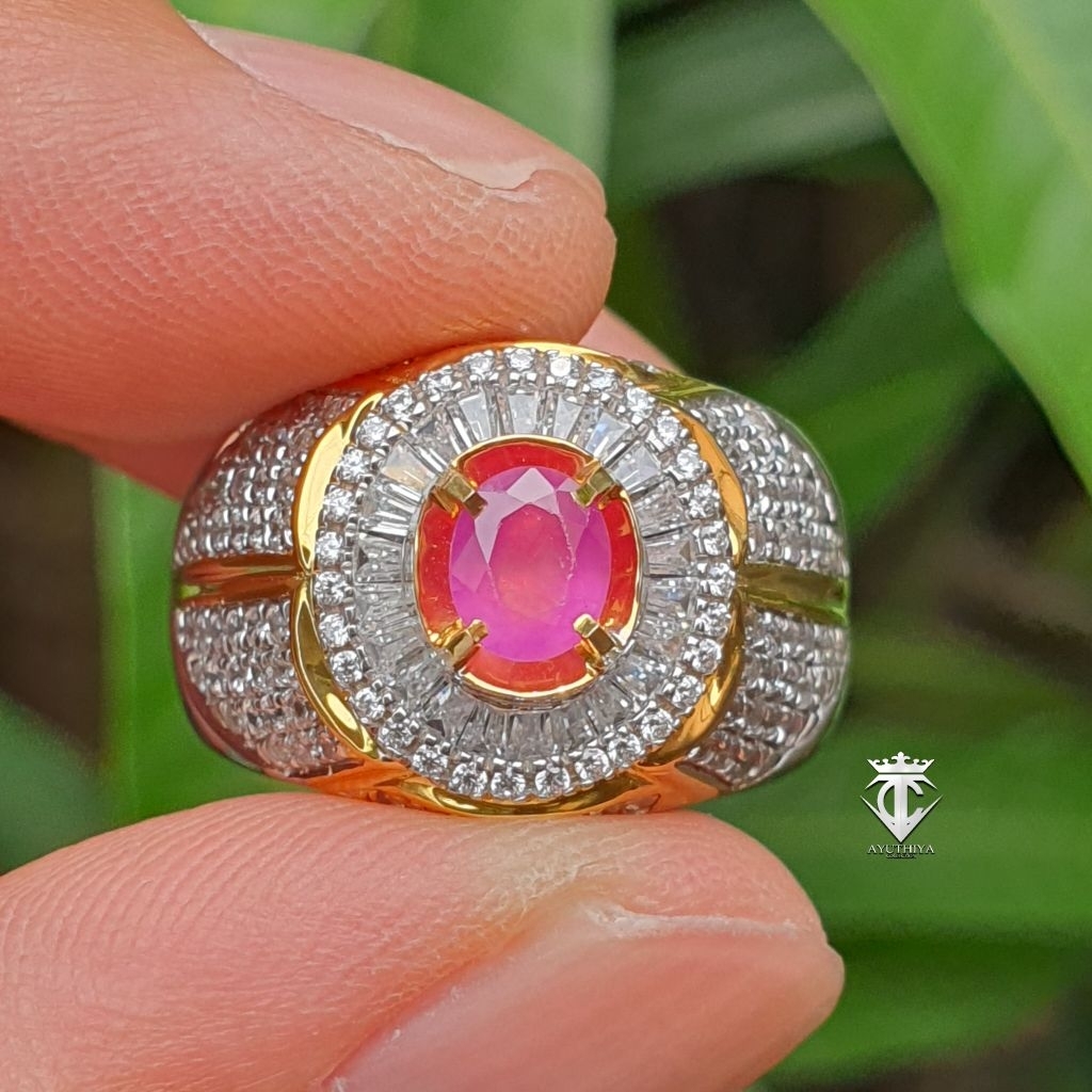 Jual Batu Permata Natural Ruby Burma Myanmar No Heat 0.71 Ct MRI Lab ...