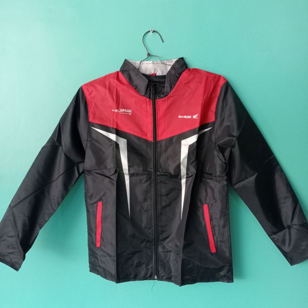 Jual JAKET MOTOR HONDA MERAH HITAM | Shopee Indonesia