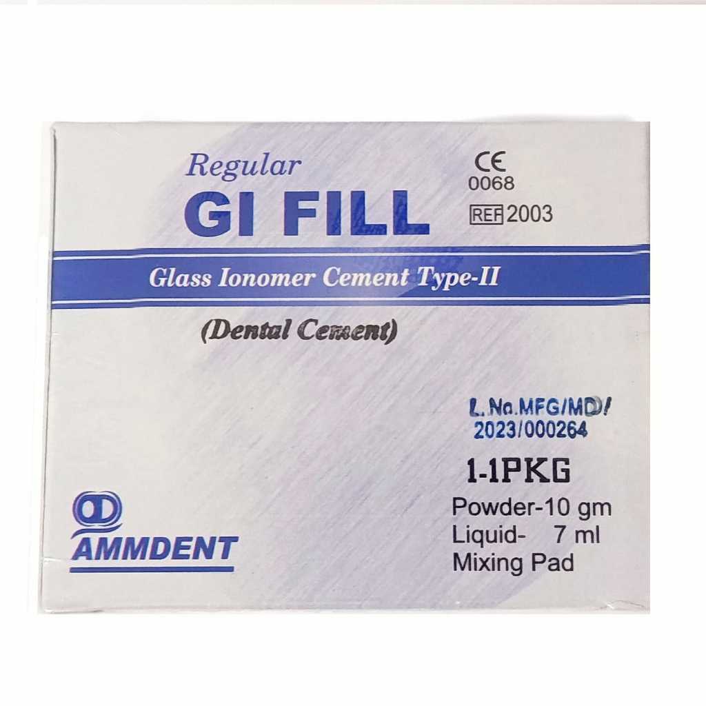 Jual AMMDENT GI-FILL REGULAR / DENTAL GLASS IONOMER FILLING CEMENT TYPE ...