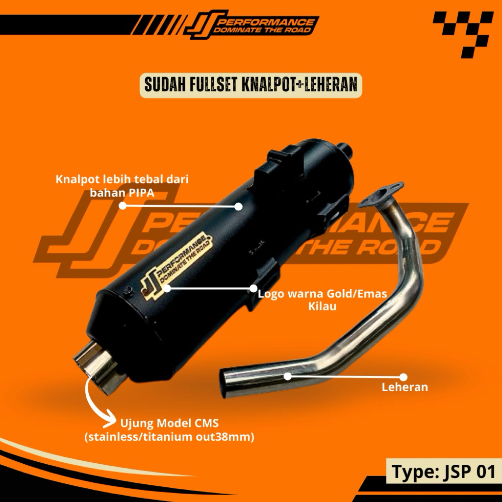 Jual Knalpot JSP01 JS Performance model Cms untuk berbagai motor matic ...