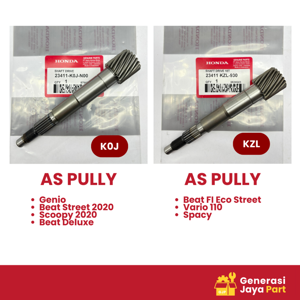 Jual As Pully Shaft Drive Genio Beat Street 2020 Scoopy 2020 Beat ...