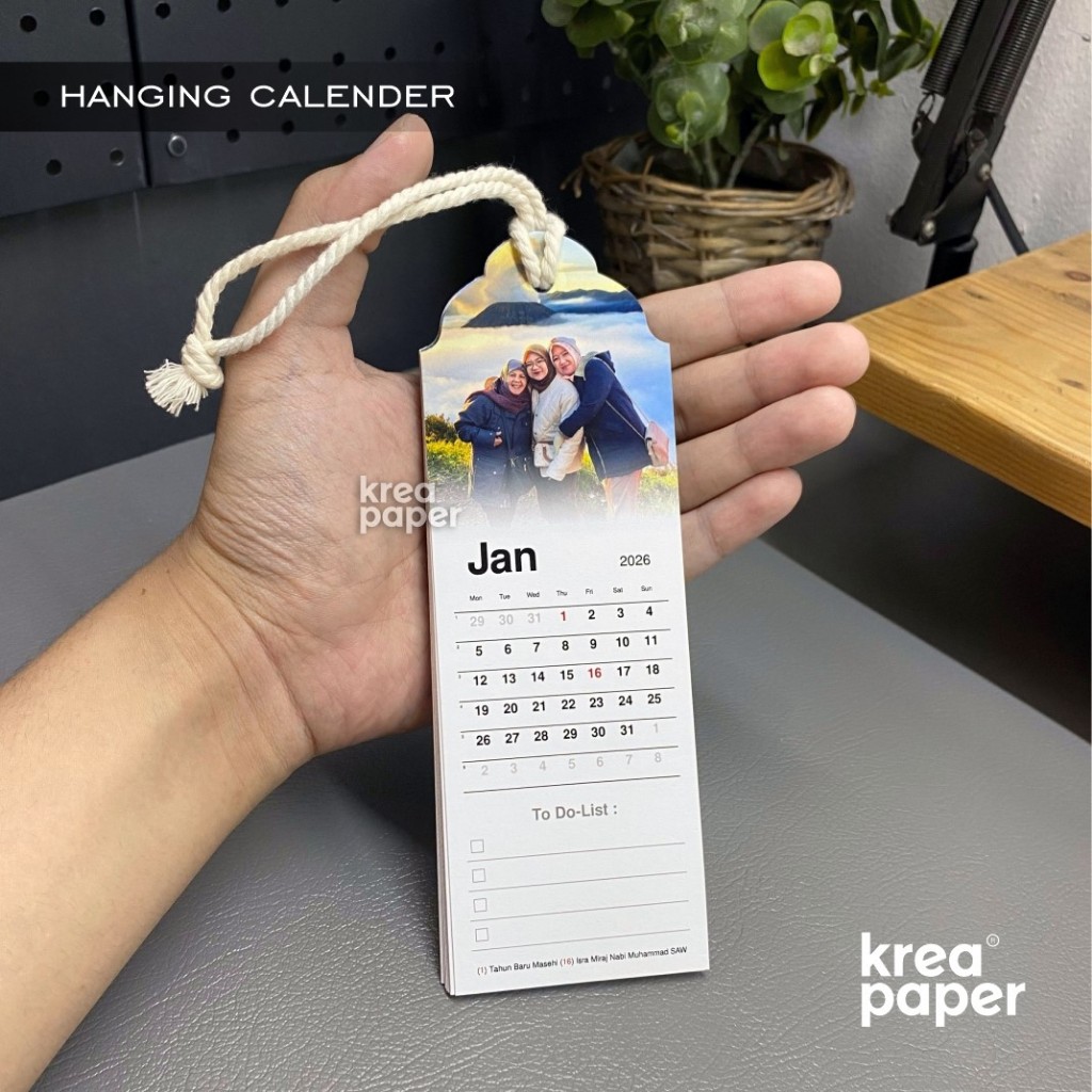 Jual Kalender gantung 2026 aesthetic | Bisa custom foto sendiri | Bisa ...