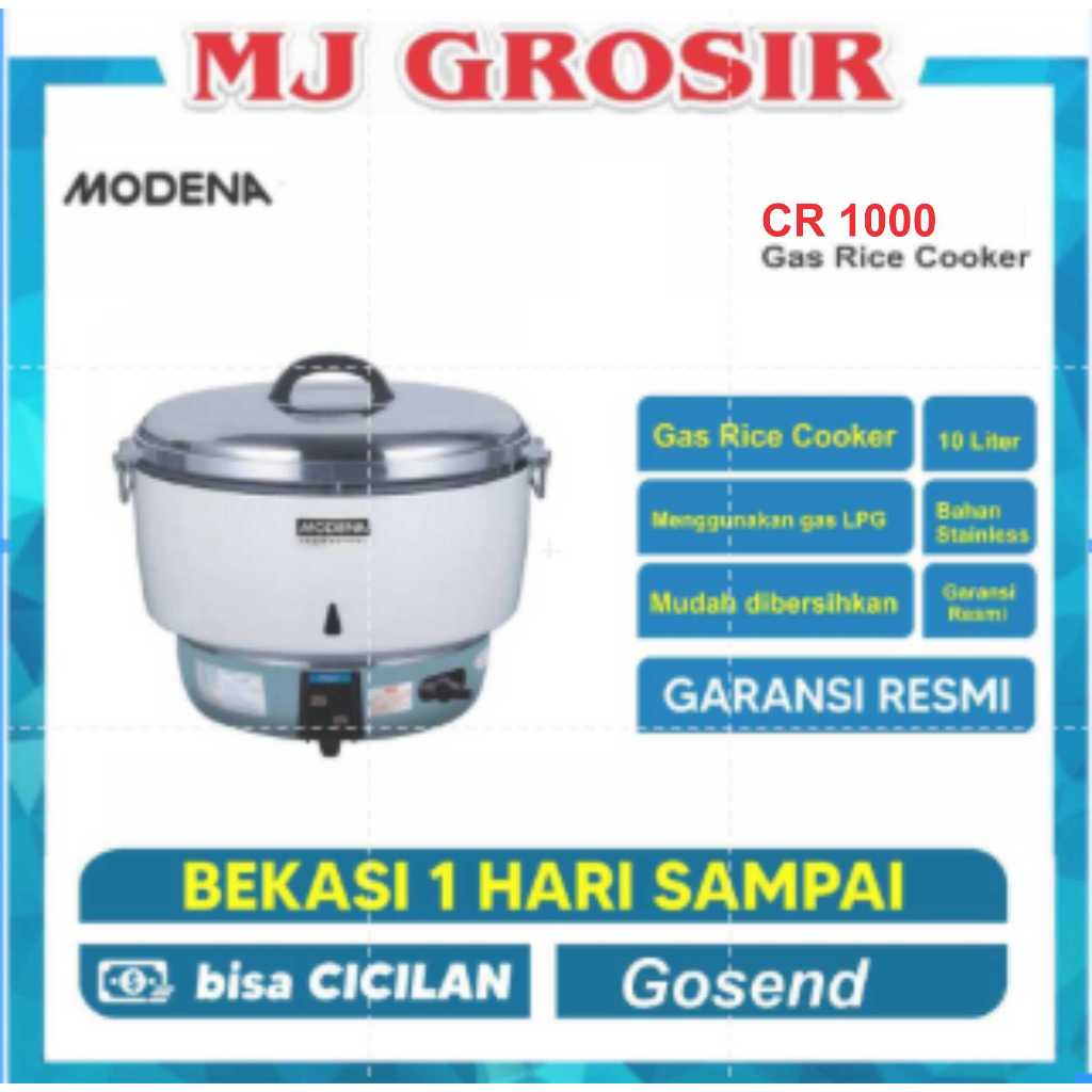 Jual MODENA GAS COOKER CR 1000 10 LITER | Shopee Indonesia