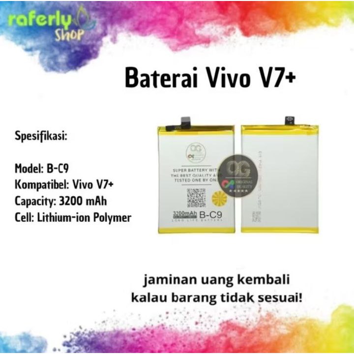 Jual Raferlyshop Baterai / Battery / Batre For Vivo V7+ / V7 Plus / B ...