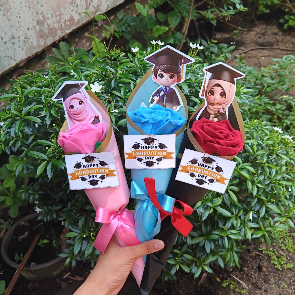Jual Buket mini cone Topper wisuda | Shopee Indonesia