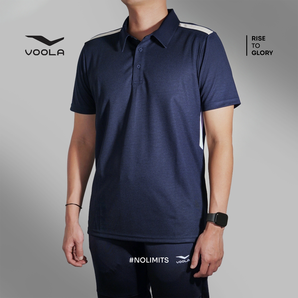 Jual Voola Baju Polo Shirt Sport Style Mirae Navy Unisex S - 3XL ...