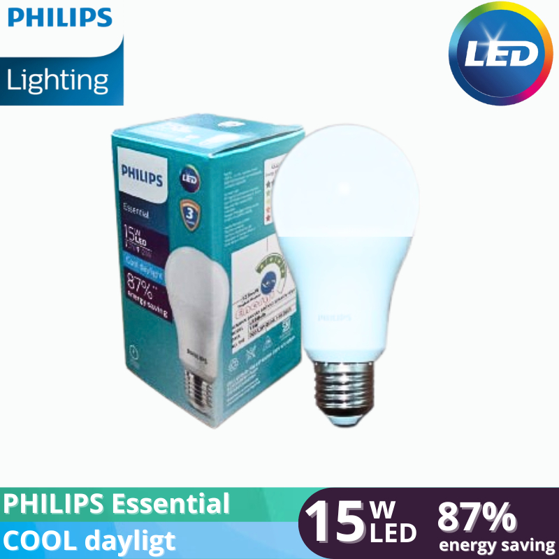 Jual Lampu Philips LED Essential 15W Putih Philips 15 Watt Asli Philips ...