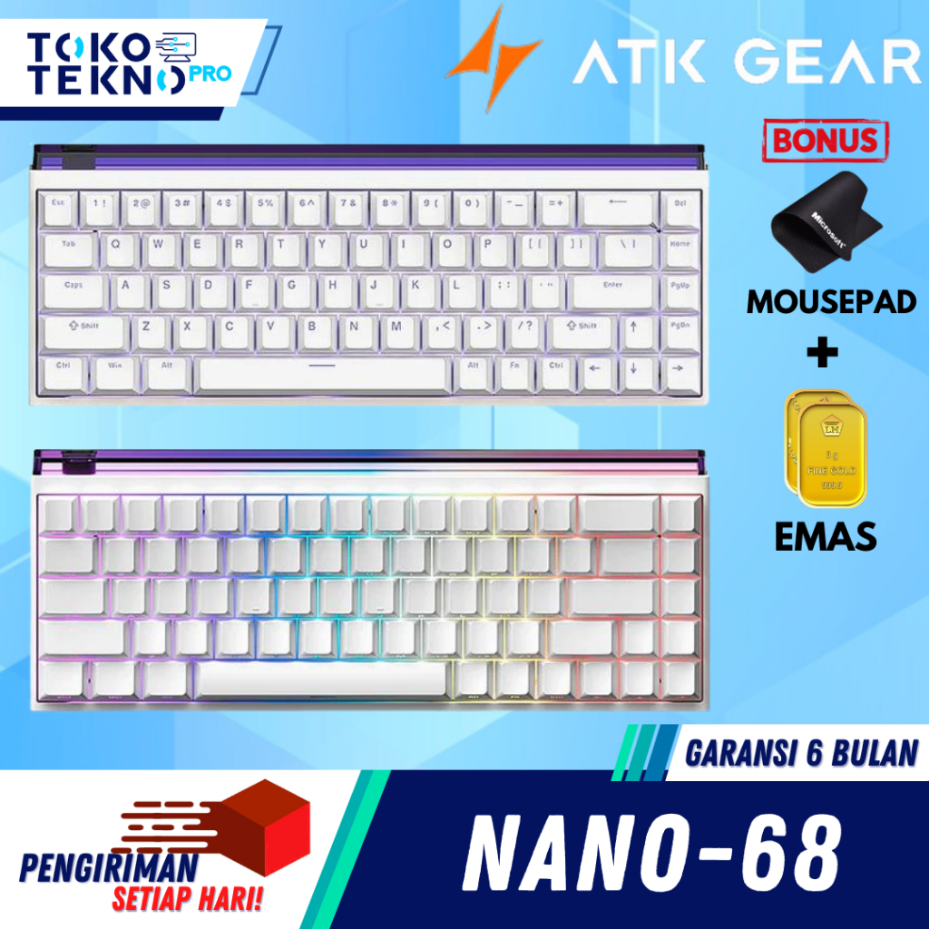Jual VGN VXE ATK MADLIONS NANO68 / NANO-68 Wired 8K Gaming Keyboard ...