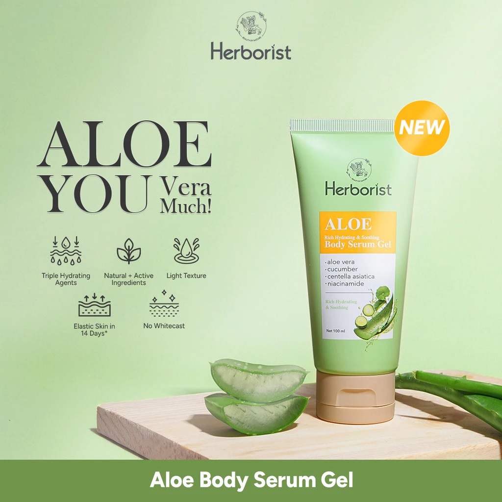 Jual [READY STOCK + BPOM] ORIGINAL Herborist Aloe Vera Gel 100GR ...