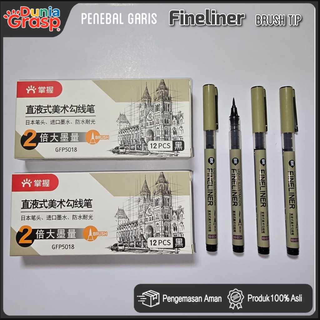 Jual Fineliner Brush Pen Grasp – Cocok untuk Menggambar, Sketsa ...