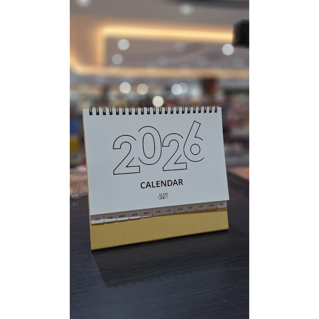 Jual GRAMEDIA BALI-BOOKS&BIND DESK CALENDAR 2026 MINIMALIST LARGE DATE ...