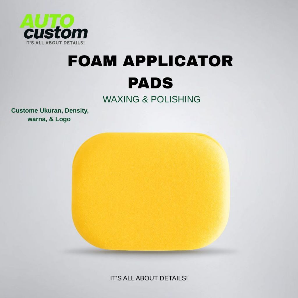Jual CUSTOM FOAM APLICATOR PAD - Custom Spons Cuci Motor Mobil Logo ...