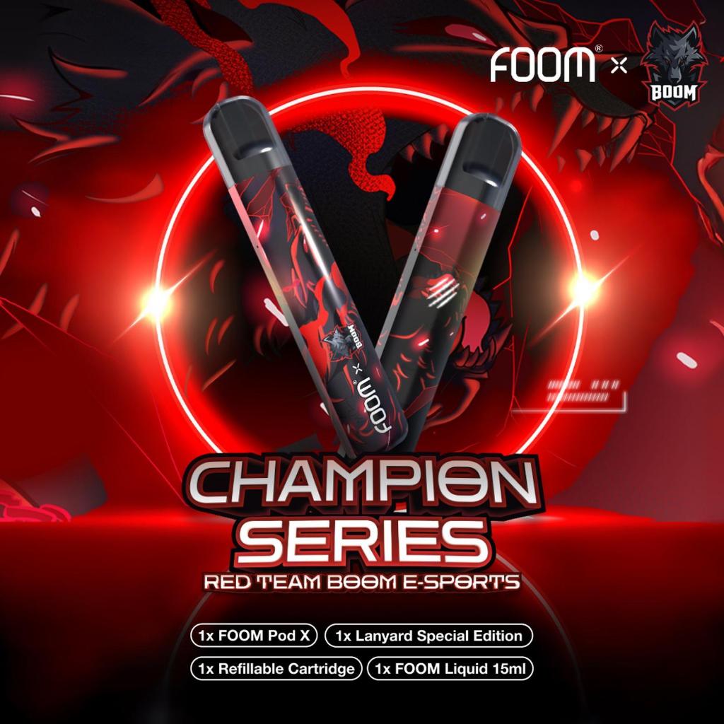 Jual [BUNDLING] - Foom CHAMPION RED TEAM + Liquid Foom 15ml by Foom Lab ...