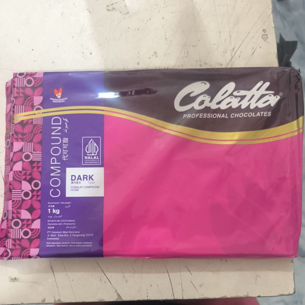 Jual Colatta Dcc dark compound 1kg/coklat batang | Shopee Indonesia
