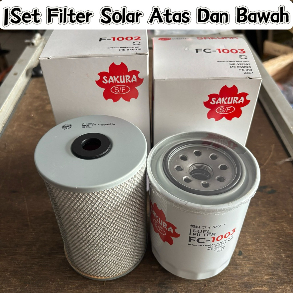 Jual Set Filter Solar Atas dan Bawah Canter Sakura F1002 Fc1003 Filter ...
