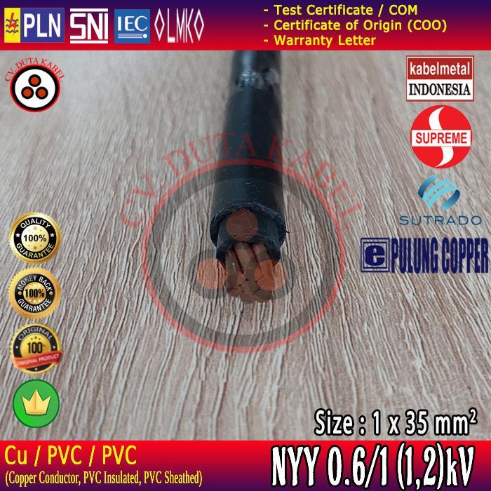 Jual Kabel NYY 1x35 mm2 KABELMETAL (KMI), SUPREME, SUTRADO, PULUNG ...