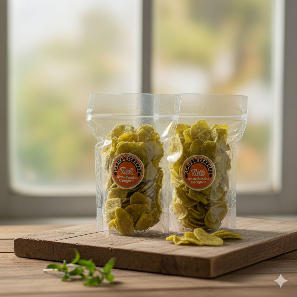 Jual Cemilan Cenghar grintea – Keripik pisang grinte Khas Tasik Manis ...