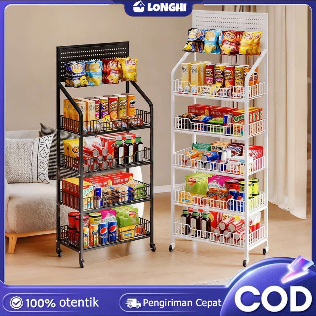 Jual Rak Chiki Serbaguna Rak Gawang Sembako 4 Dan 5 Susun Rak Snack Rak ...