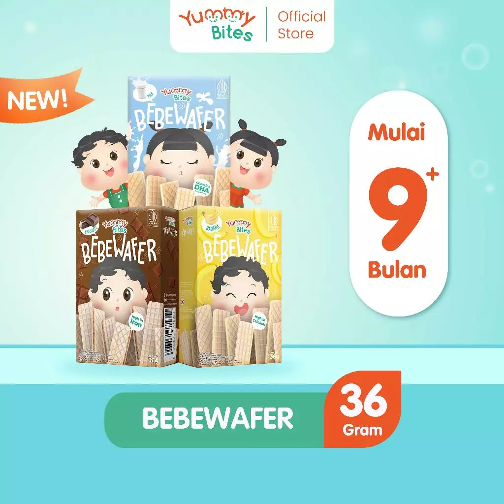 Jual Yummy Bites Bebewafer 36gr Snack Baby / Cemilan wafer anak camilan ...
