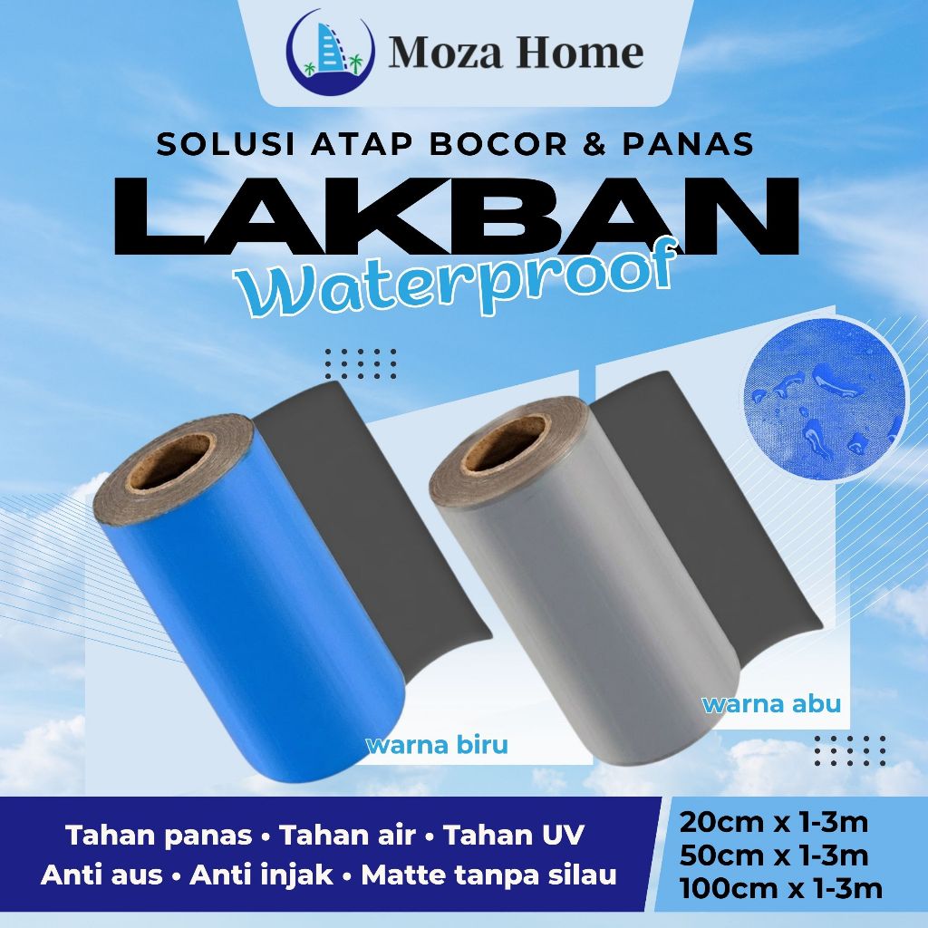 Jual [COD] Waterproofing Lakban Anti Bocor Waterproof Foil Butyl Rubber ...