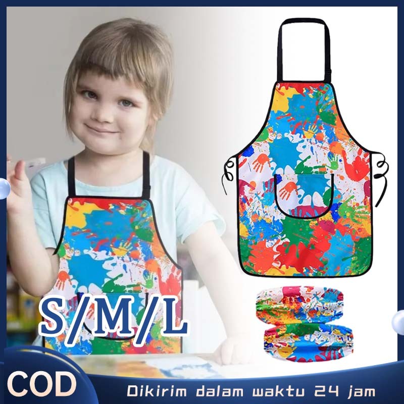 Jual Set Apron Anak Melukis Celemek Sarung Tangan Topi Perlengkapan ...