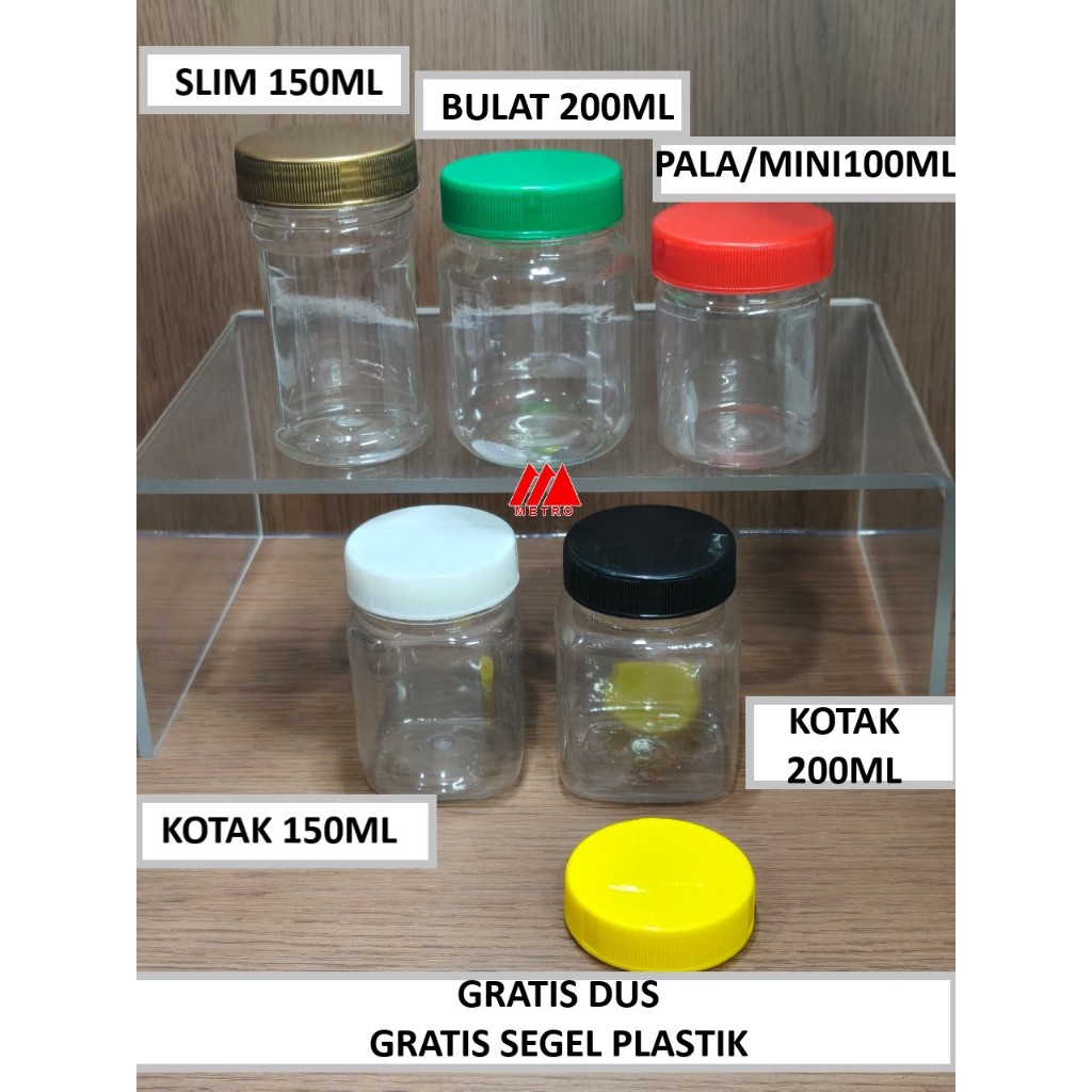Jual Gratis DUS + Segel Plastik - Set (Botol+Tutup) -TANPA FLUG -Botol ...