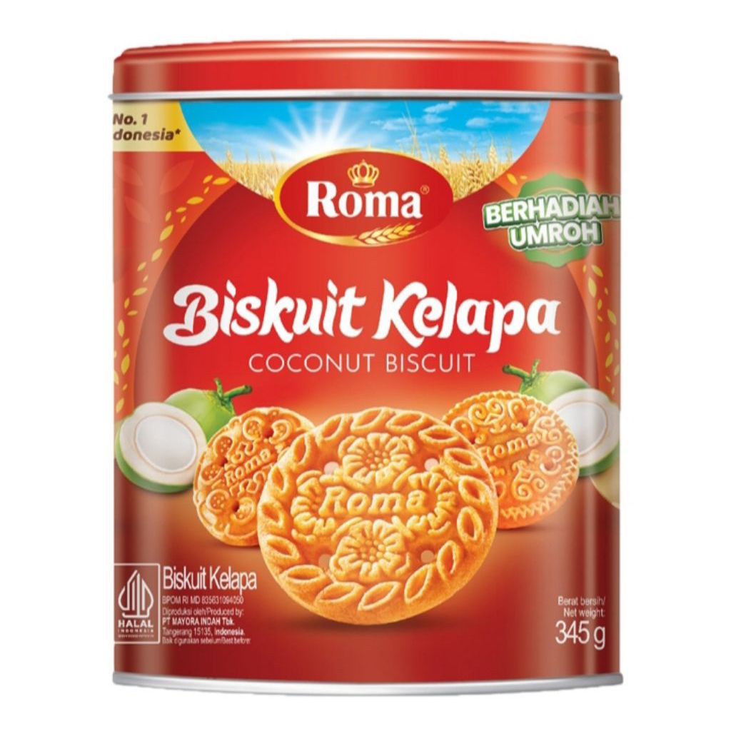 Jual Roma Biskuit Kelapa Kaleng 345g | Shopee Indonesia