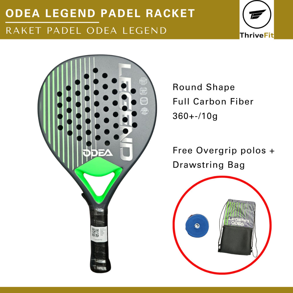 Jual ODEA Legend Padel Racket / Raket Padel Odea Legend Full Carbon ...