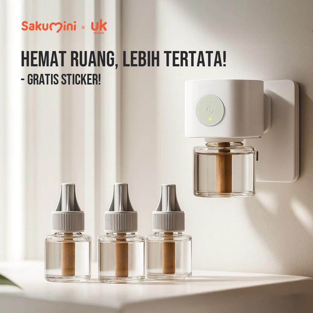 Jual Sakumini 2in1 Electric Mosquito Repellent Liquid Set Obat Anti ...