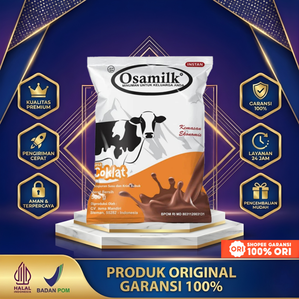 Jual Osamilk Rasa Cokelat Susu Bubuk Sehat Penambah Berat Badan ...