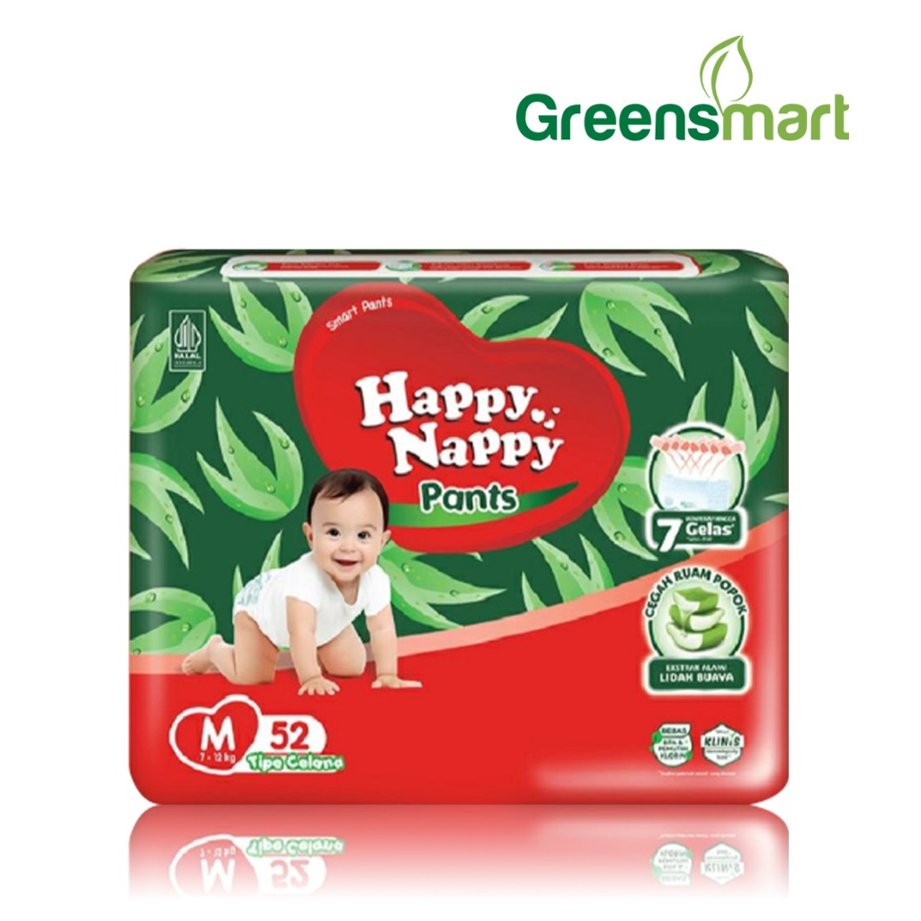 Jual HAPPY NAPPY SMART PANTS M52 | Shopee Indonesia