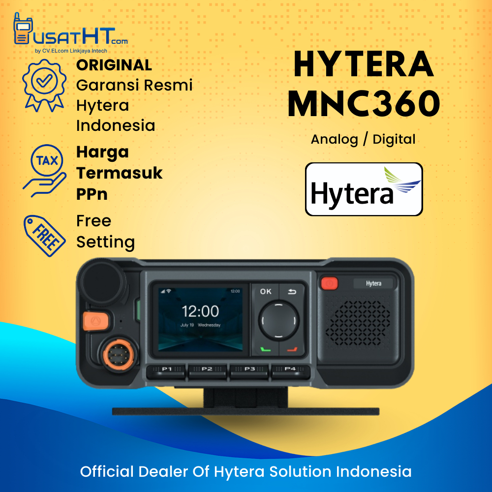 Jual Radio Rig Hytera MNC360 MNC 360 PoC Mobile Radio Garansi Resmi 100 ...