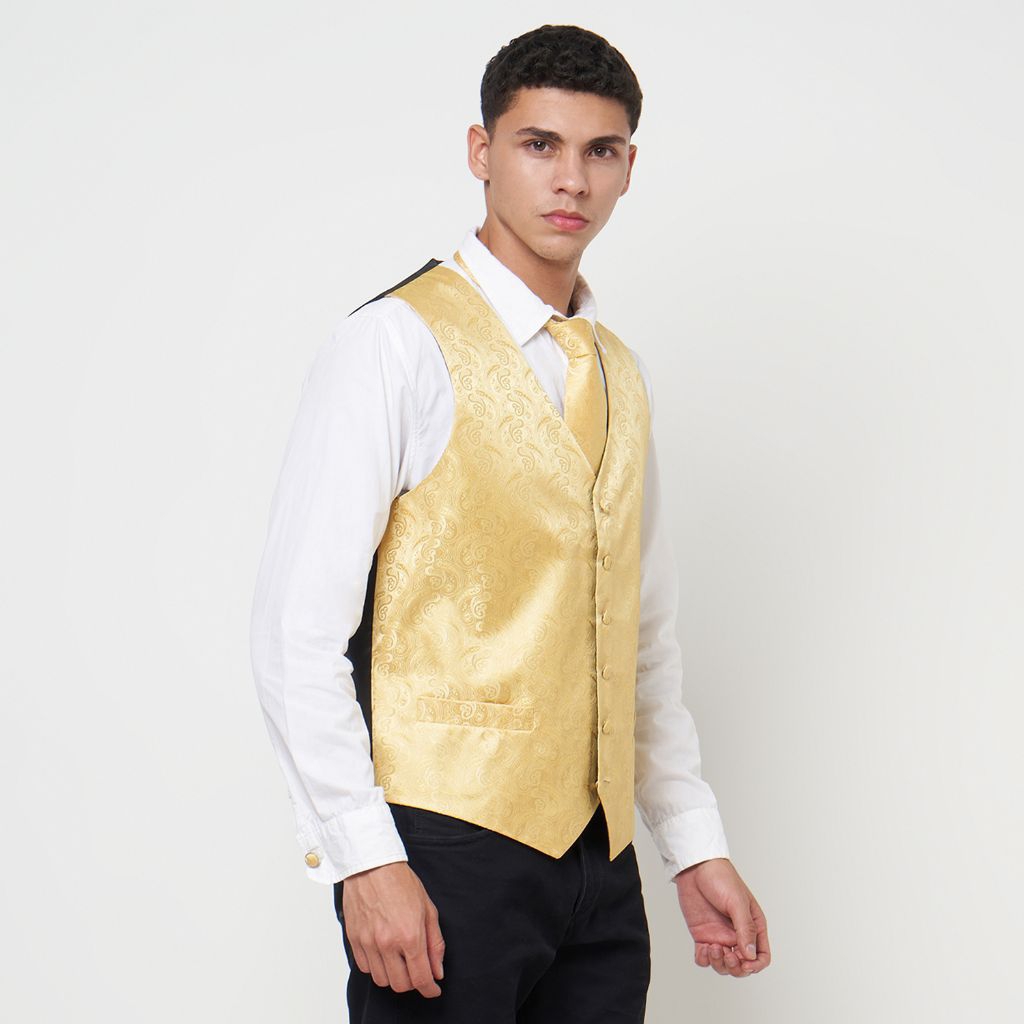 Jual MG - Mens Global Vest Gold + 1 Set Dasi Panjang | Shopee Indonesia