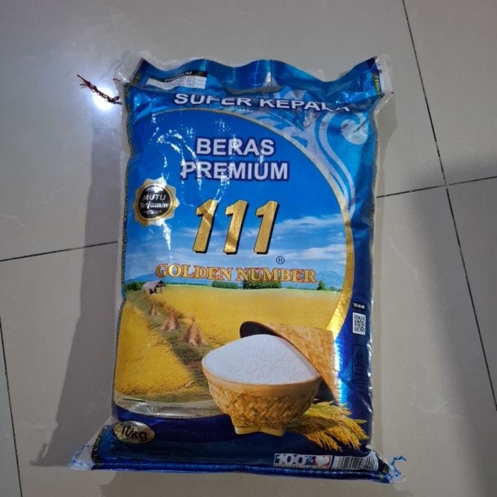 Jual BERAS PREMIUM GOLDEN NUMBER 111 10KG | Shopee Indonesia