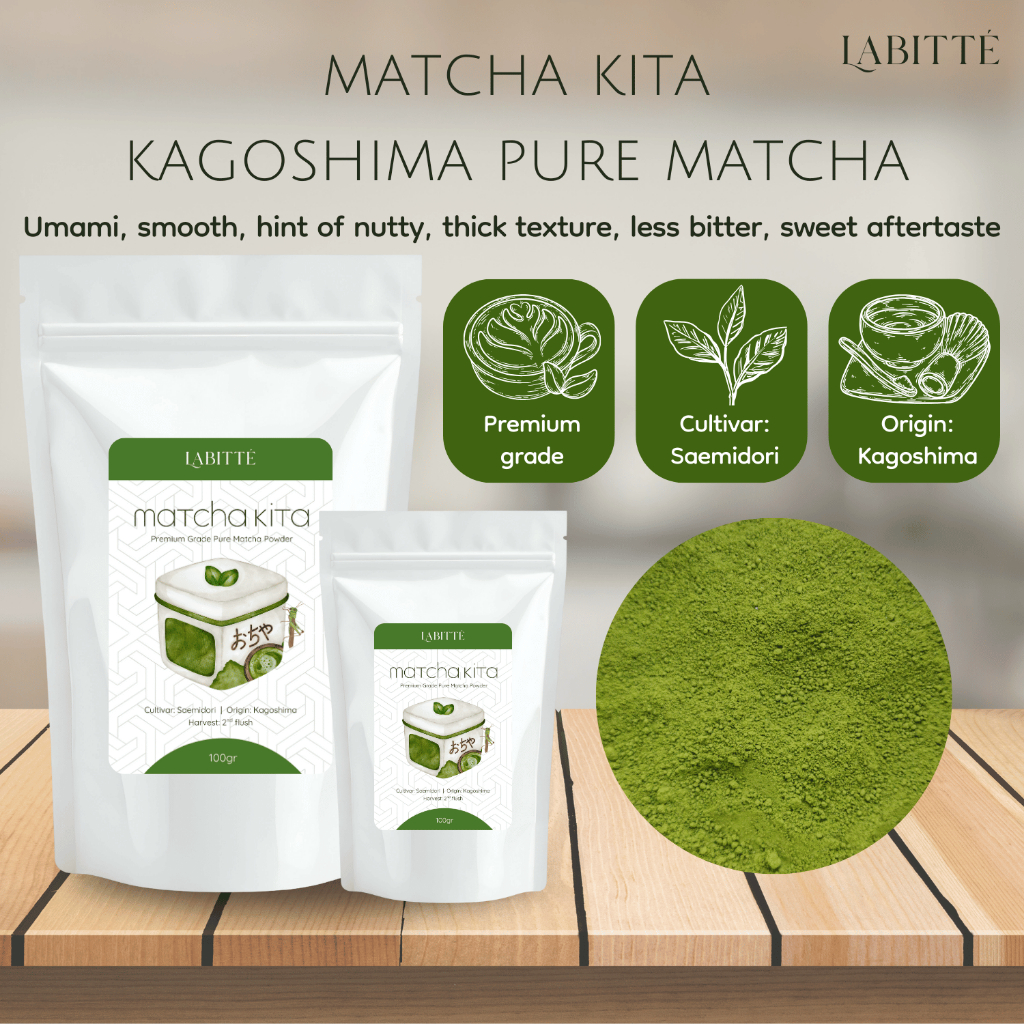 Jual Kita Pure Matcha Powder 100gr Labitte Kagoshima Matcha Pure ...