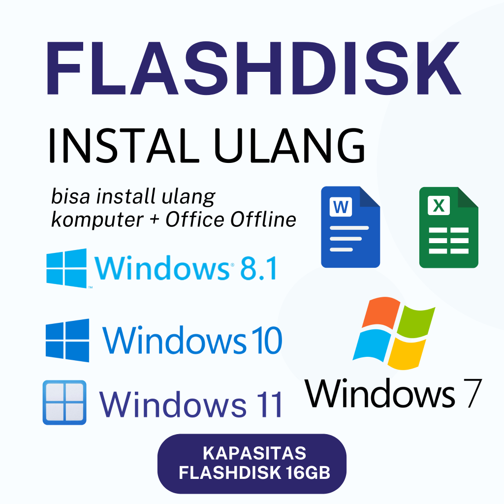 Jual Flashdisk Instal Ulang Windows 7 | 8.1 | 10 | 11 + Installer ...