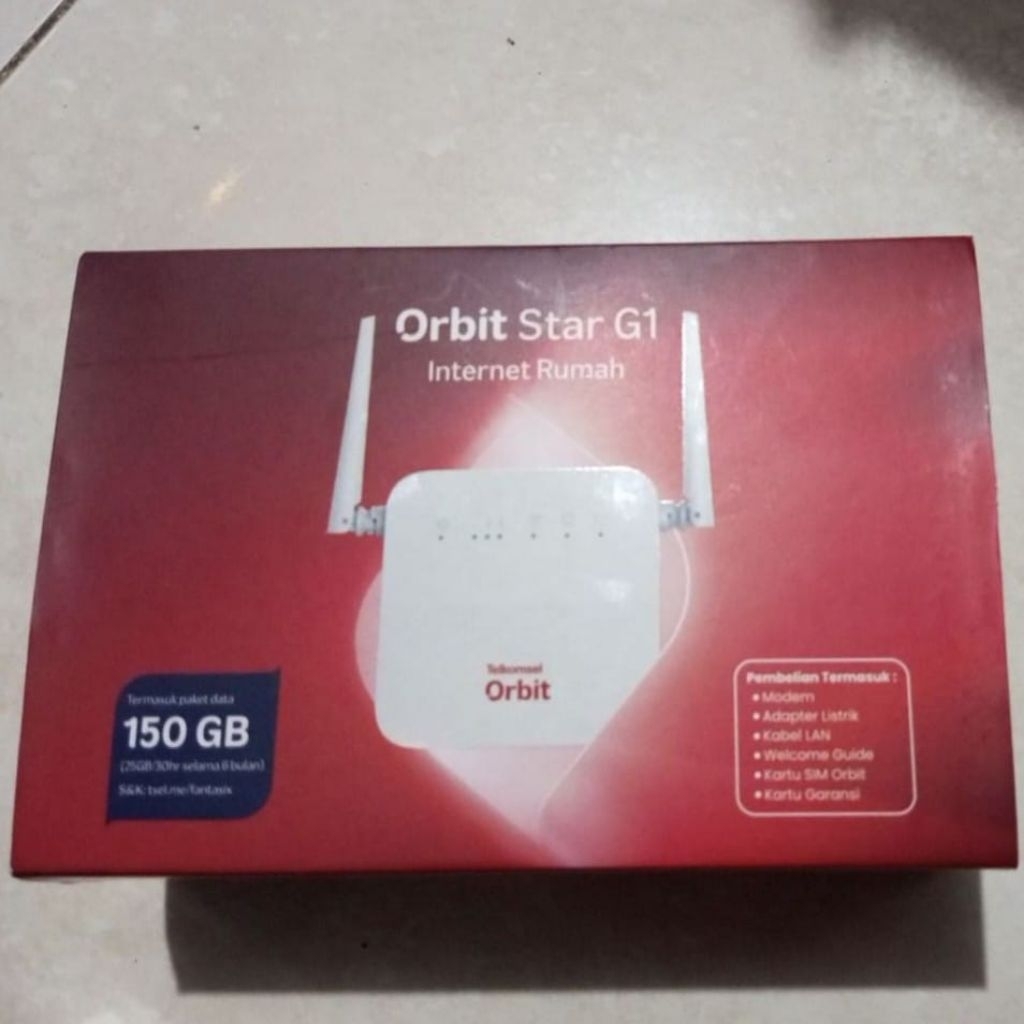 Jual Router WiFi 4G LTE Orbit Star G1 HKM0130 Khusus Telkomsel Orbit As ...