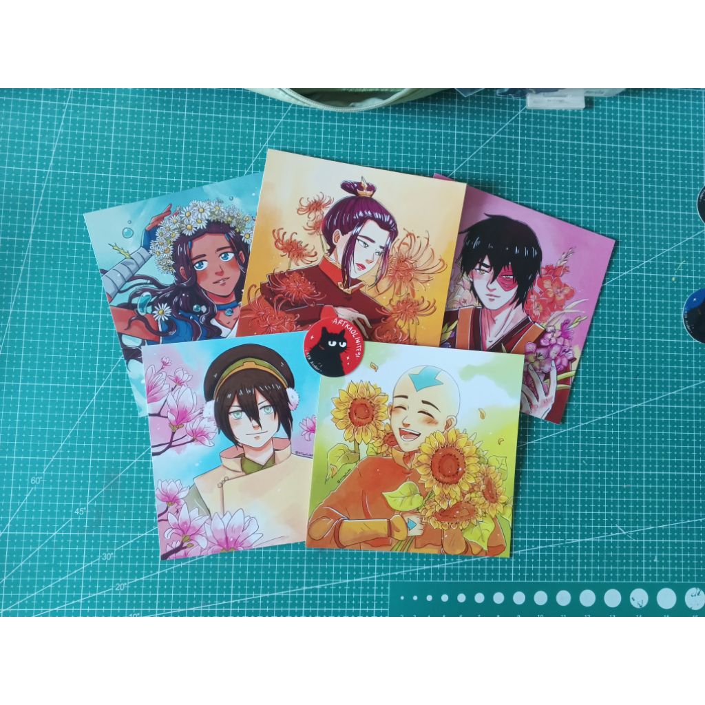 Jual ATLA Elemental garden square flower artprints | Shopee Indonesia
