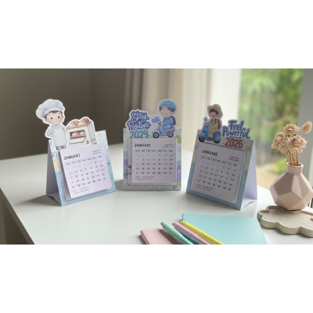 Jual Kalender Meja Pop Up 2026 Mini | Shopee Indonesia