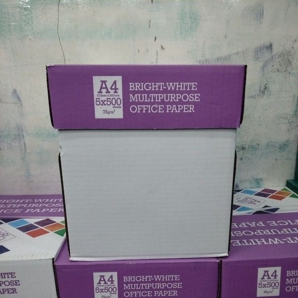 Jual Kertas Hvs Copy Paper// BMO A4 75 Gr per Box isi 5 Rim | Shopee ...