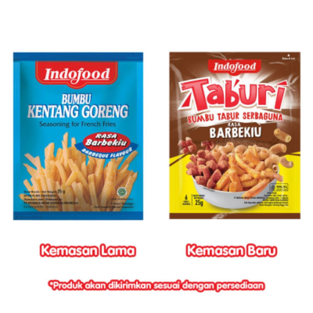 Jual Taburi Indofood - Bumbu Taburi Kentang Goreng - 25 gr | Shopee ...