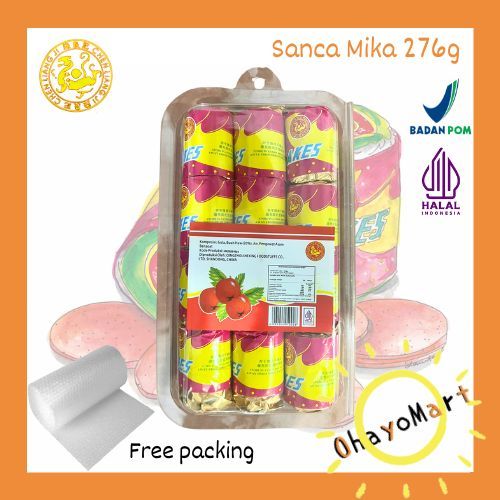 Jual Sanca Mika / permen jadoel haw flakes / Permen sanca mika 276g ...