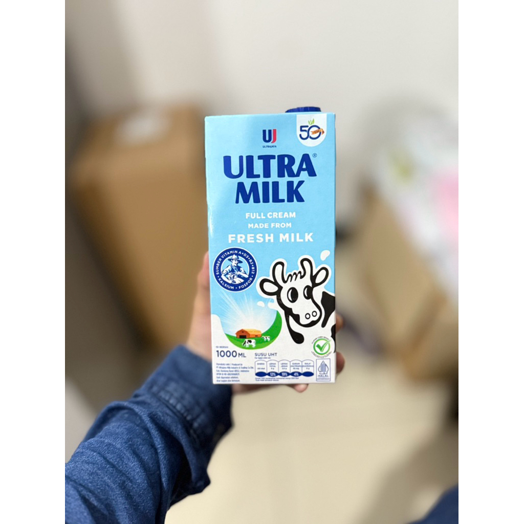 Jual SUSU UHT ULTRA JAYA MILK FULL CREAM / COKLAT 1 LITER | Shopee ...